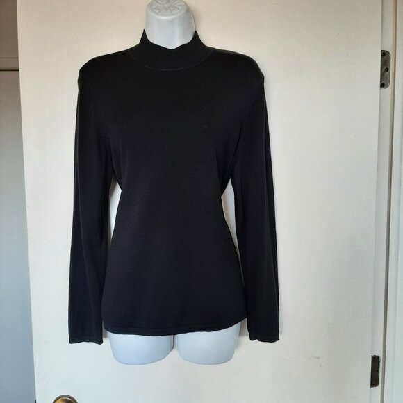 Coldwater Creek | Sweaters | Coldwater Creek Womens Silk Cotton Black ...